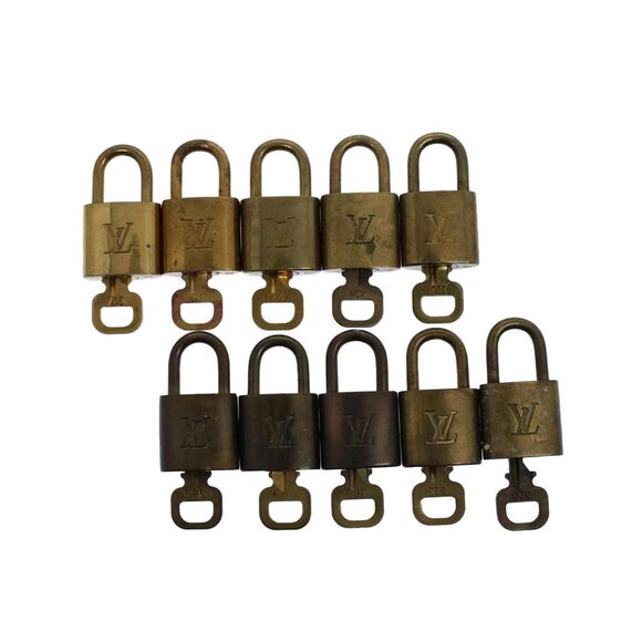 Louis Vuitton | Other | Pre Loved Louis Vuitton Padlock Set Gold Tone ...